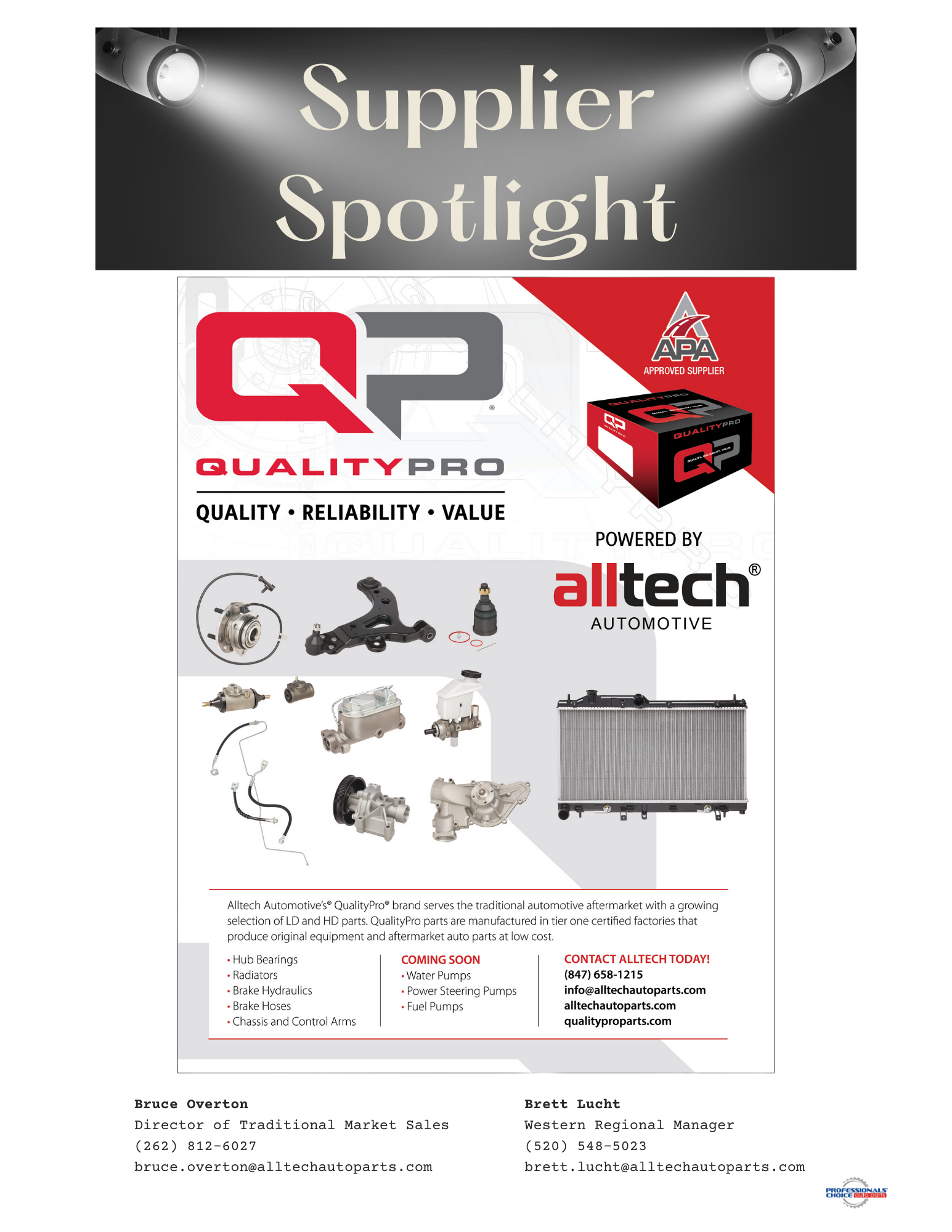 AUTOMOTIVE PARTS ASSOCIATES - Allies For Success - Supplier Spotlight